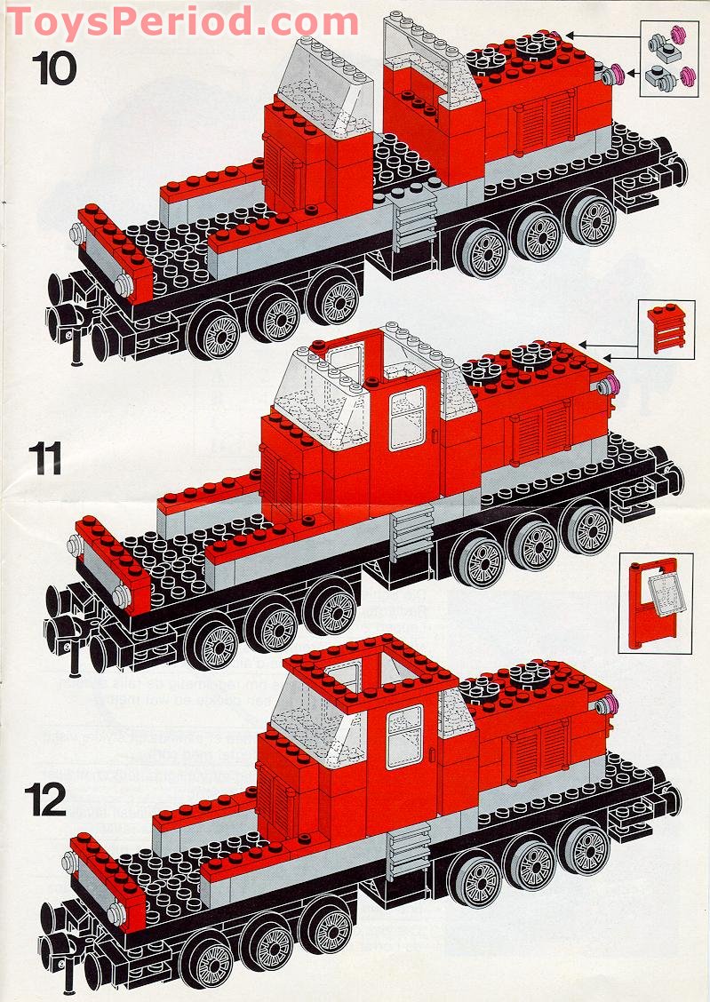 LEGO 7755 Diesel Heavy Shunting Locomotive Instructions and Parts List