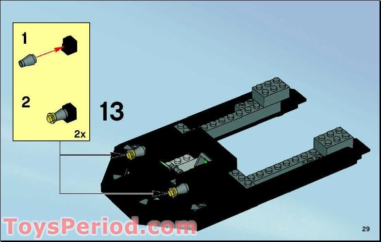 LEGO 7780 The Batboat: Hunt for Killer Croc Instructions and Parts List