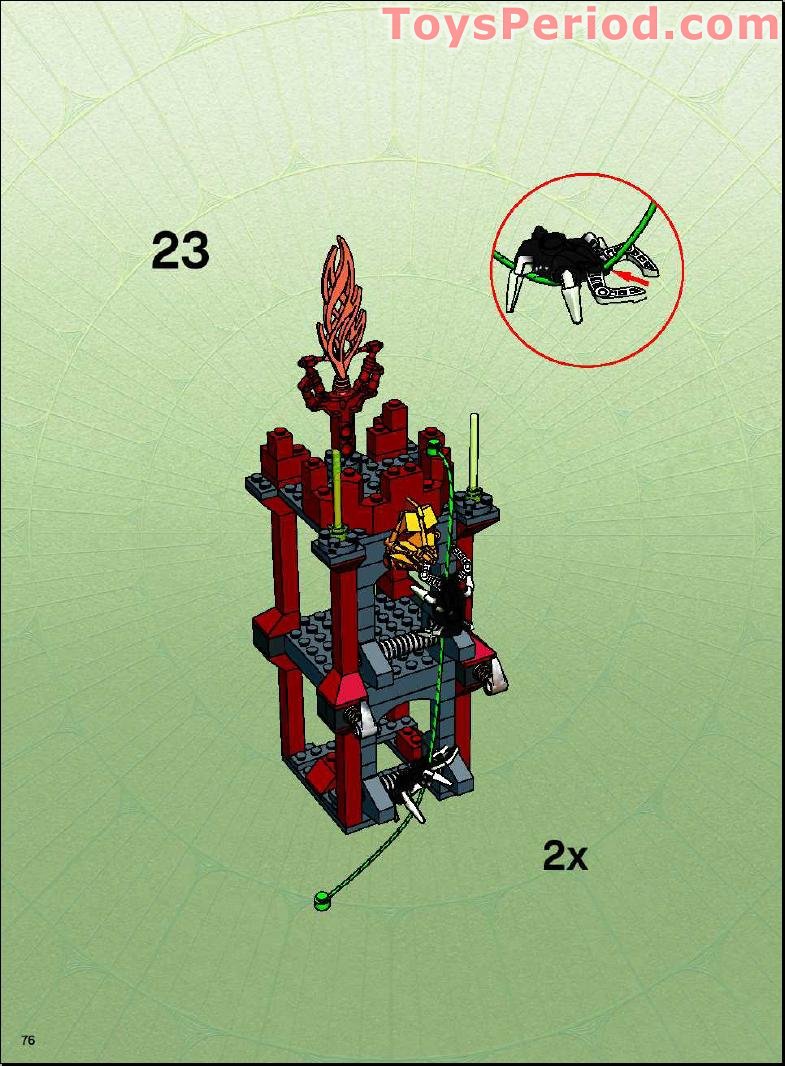 LEGO 8759 Battle of Metru Nui Instructions and Parts List