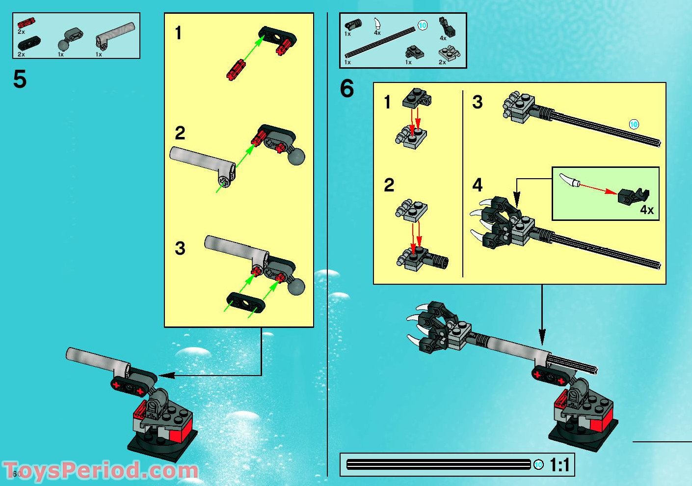 LEGO 8927 Toa Terrain Crawler Instructions and Parts List