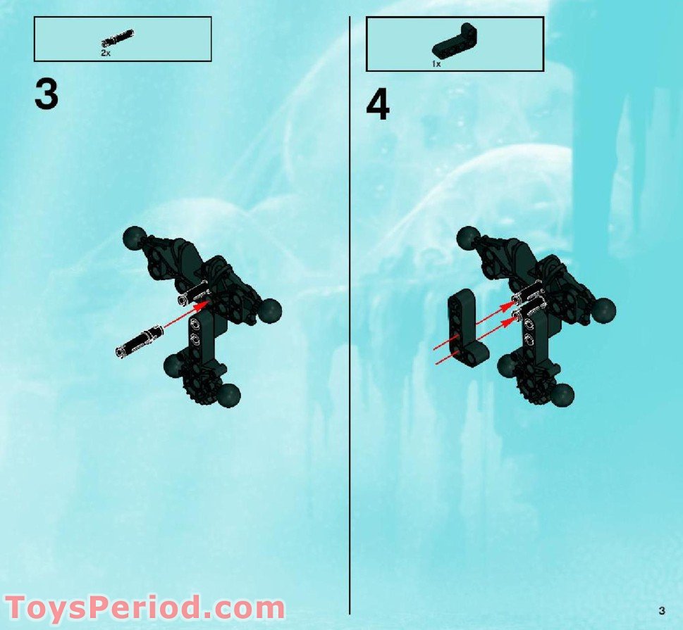 LEGO 8923 Hydraxon Instructions and Parts List