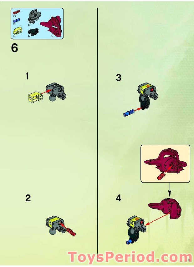 LEGO 8942-1 Jetrax T6 Instructions and Parts List