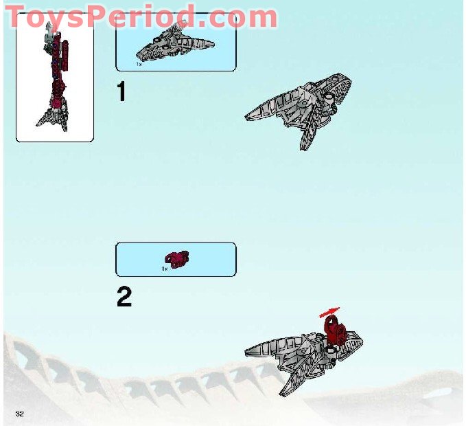 LEGO 8990 Fero and Skirmix Instructions and Parts List