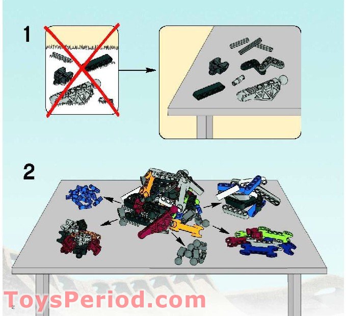 LEGO 8990 Fero and Skirmix Instructions and Parts List