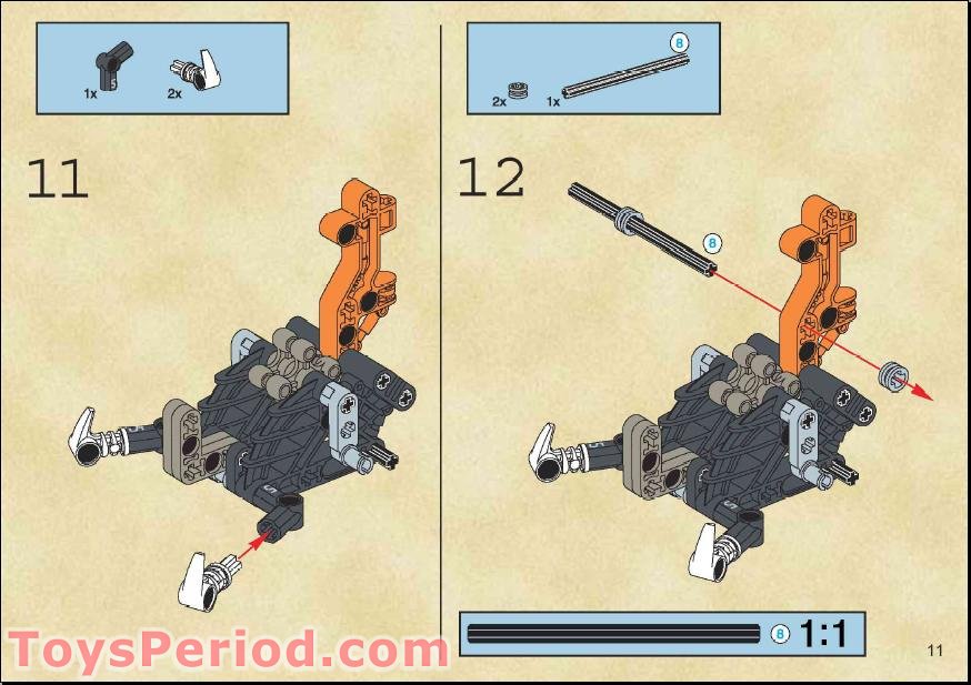 LEGO 8556 Boxor Instructions and Parts List