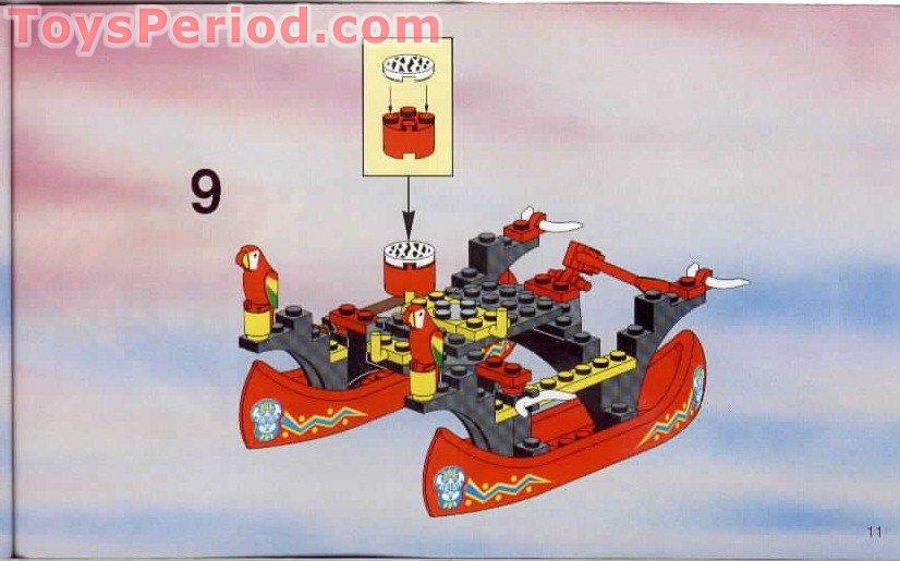 LEGO 6256 Islander Catamaran Instructions and Parts List