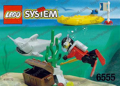 LEGO 6555 Sea Hunter Instructions and Parts List