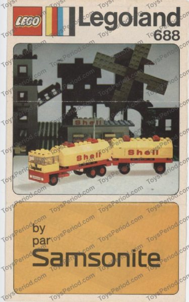 LEGO 688 Shell Tank Truck Instructions and Parts List
