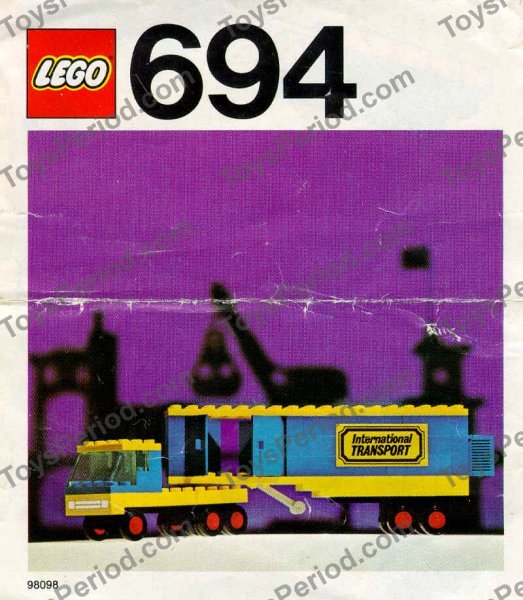 LEGO 694 Transport Truck Instructions and Parts List