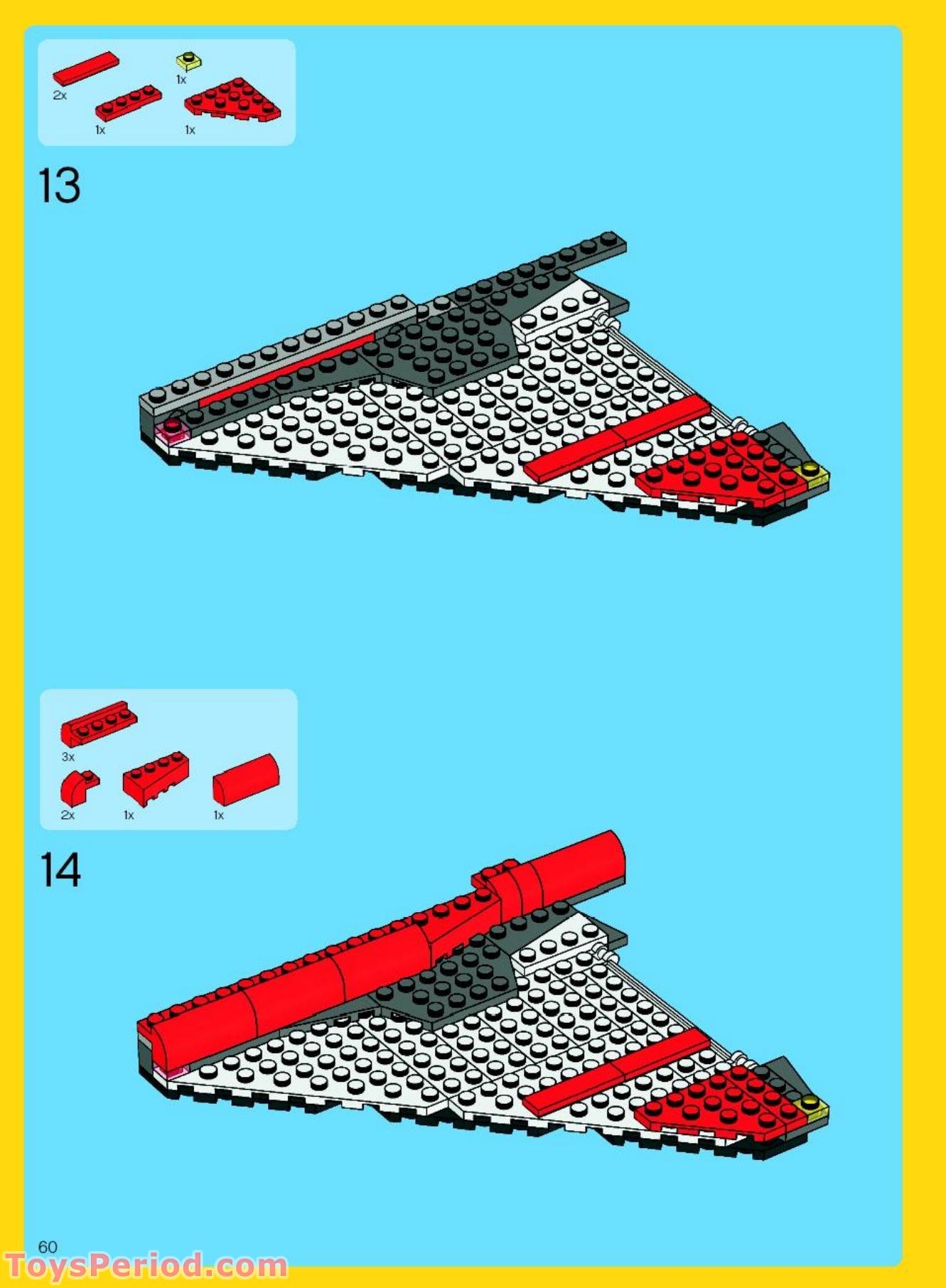 LEGO 5892 Sonic Boom Instructions and Parts List