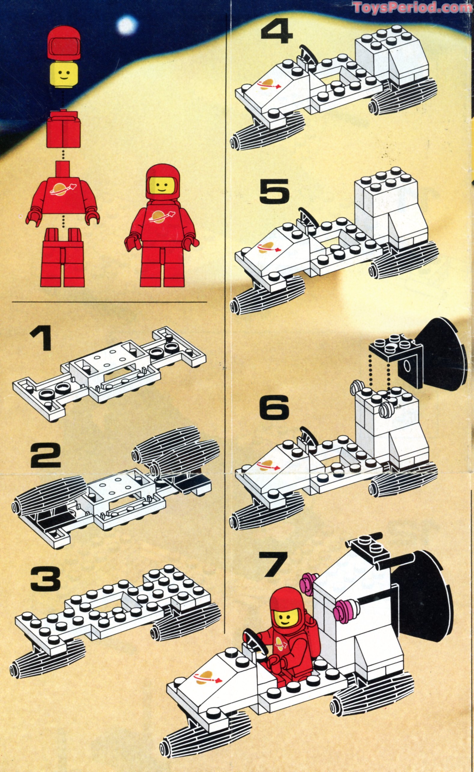 LEGO 6890 Cosmic Cruiser Instructions and Parts List