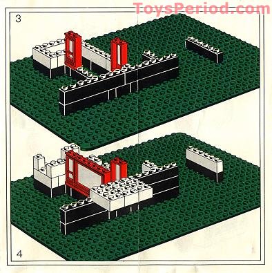 LEGO 345-1 House with Mini Wheel Car Instructions and Parts List