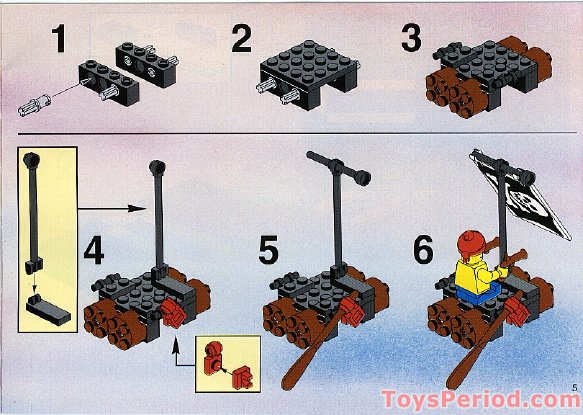 LEGO 1788 Pirate's Chest Instructions and Parts List