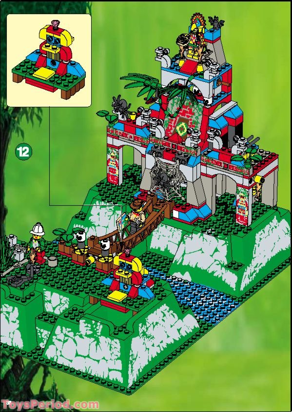 LEGO 5986 Amazon Ancient Ruins Instructions and Parts List