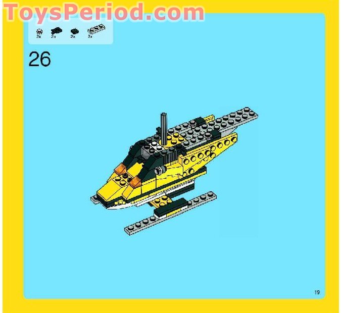 LEGO 6745 Propeller Power Instructions and Parts List