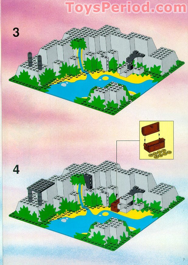 LEGO 6278 Enchanted Island Instructions and Parts List