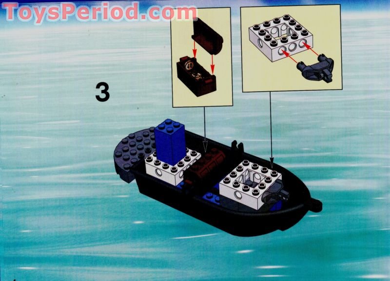 LEGO 7072 Captain Kragg's Pirate Boat Instructions and Parts List