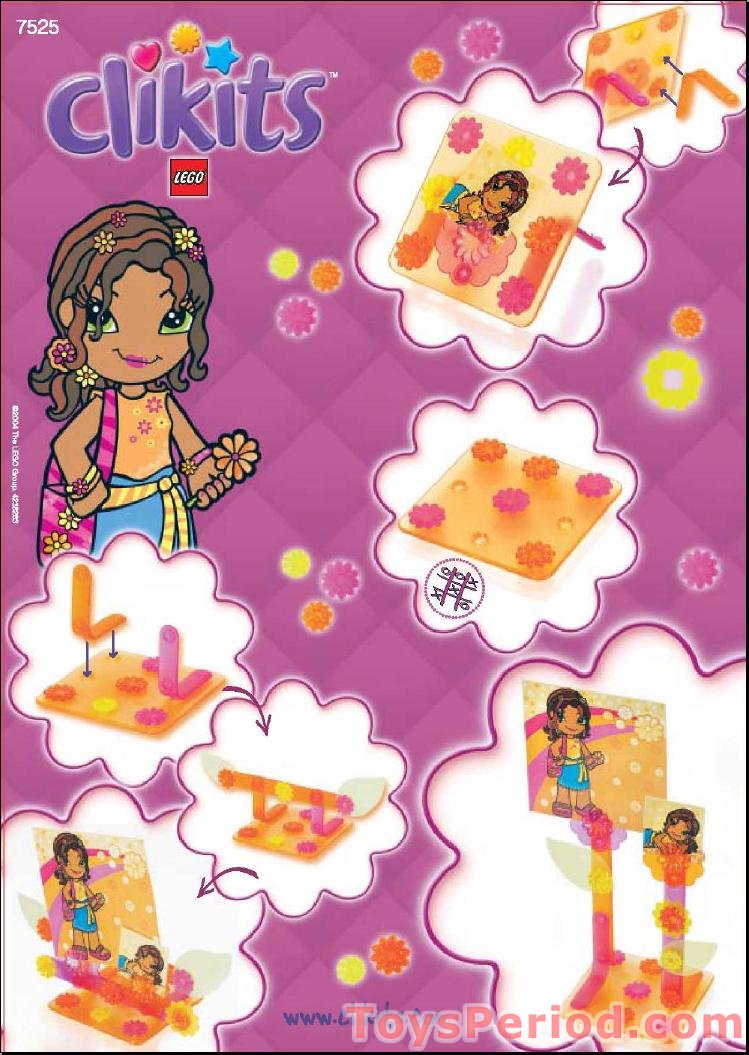 LEGO 7525 Sunshine Picture Stand Instructions and Parts List
