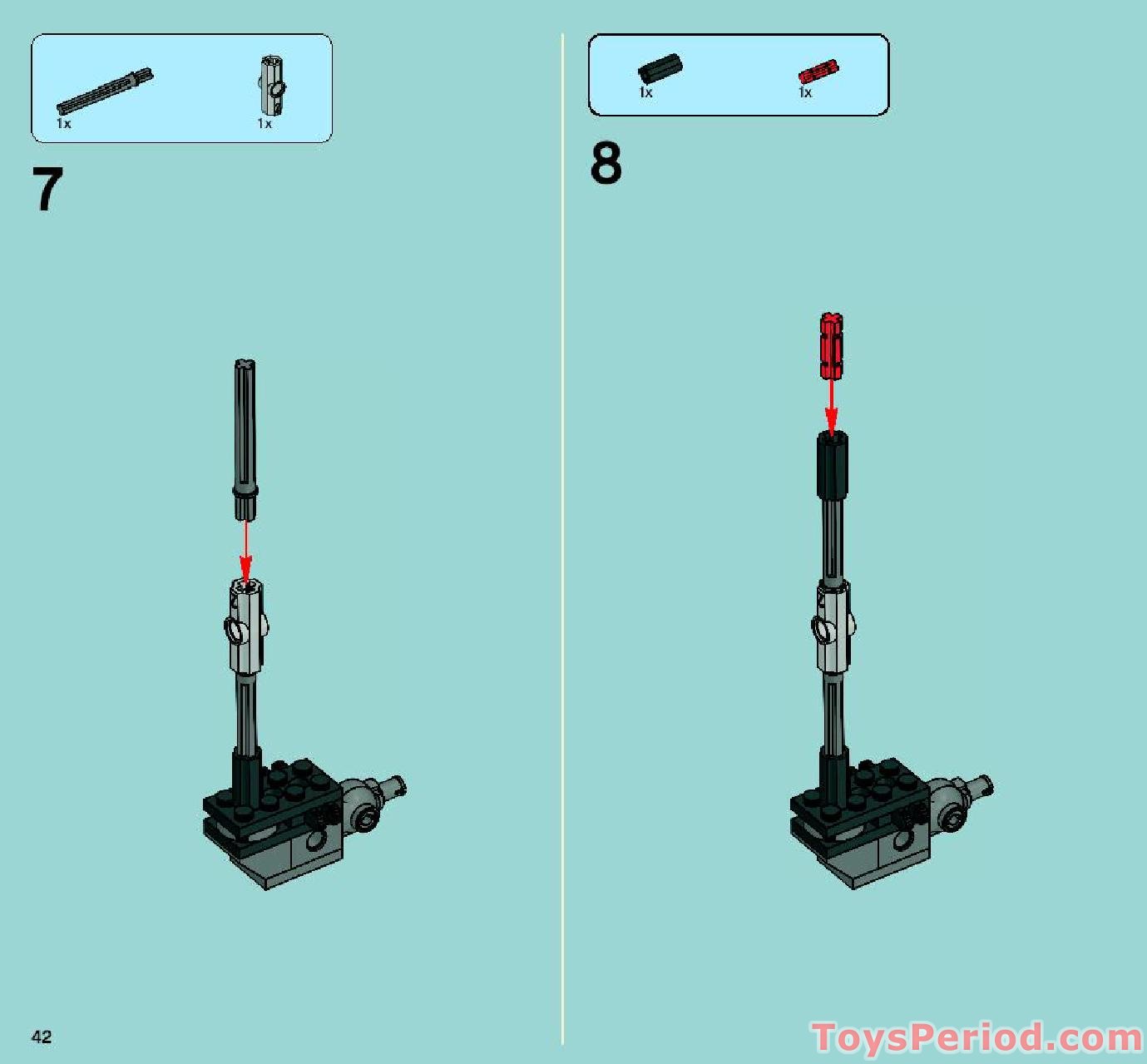 LEGO 8117 Storm Lasher Instructions and Parts List