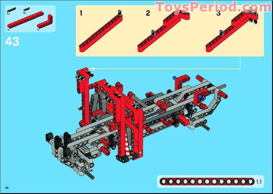 LEGO 8289 Fire Truck Instructions and Parts List