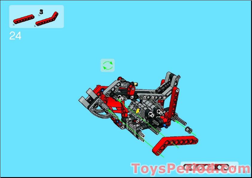 LEGO 8420 Street Bike Instructions and Parts List