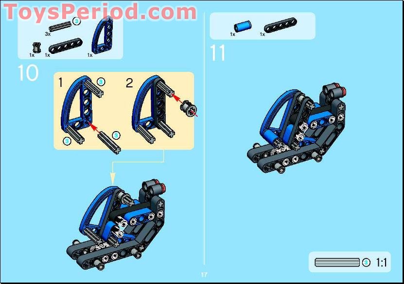 LEGO 8433 Cool Movers Instructions and Parts List