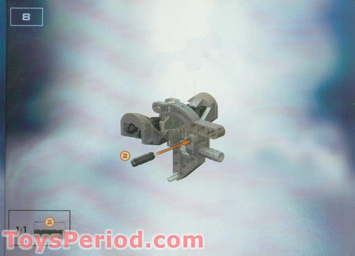 LEGO 8591-2 Vorahk - with Shadow Kraata Instructions and Parts List