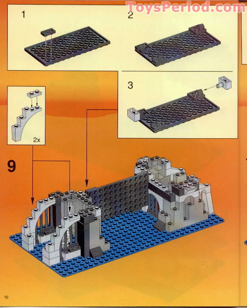 LEGO 6078 Royal Drawbridge Instructions and Parts List