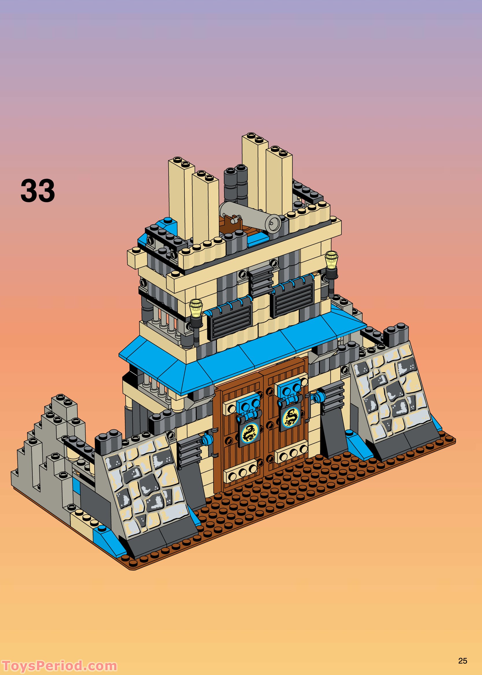 LEGO 3053 Emperor's Stronghold Instructions and Parts List