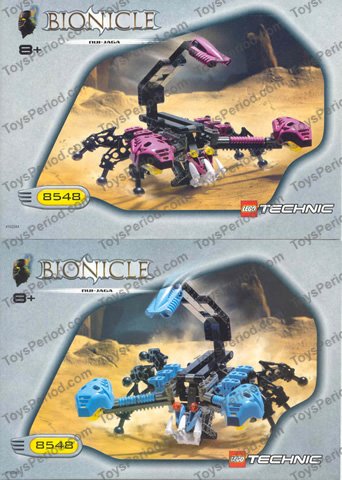LEGO 8548 Nui-Jaga Instructions and Parts List