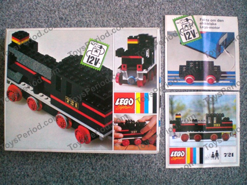 LEGO 721 Steam Locomotive Instructions and Parts List