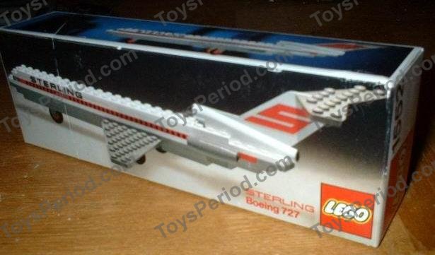 LEGO 1552-2 Sterling Boeing 727 Instructions and Parts List