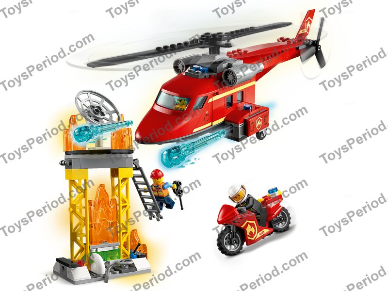 LEGO 60281 Fire Rescue Helicopter Set Parts List