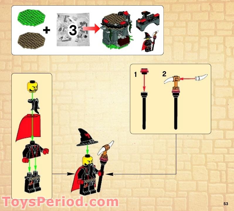LEGO 70403 Dragon Mountain Instructions and Parts List