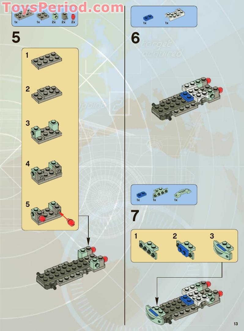 LEGO 8487 Flo's V8 Cafe Instructions and Parts List