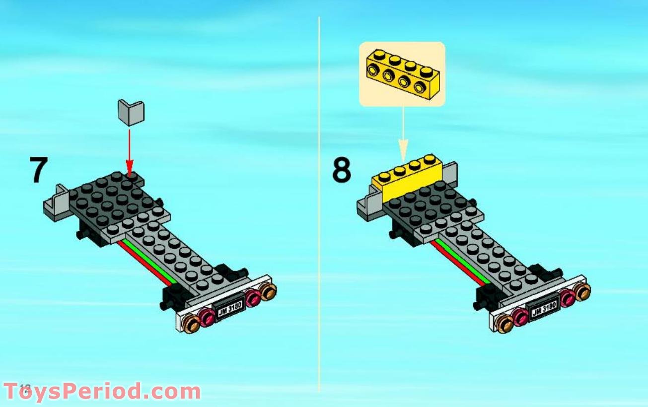 LEGO 3180 Tank Truck Instructions and Parts List