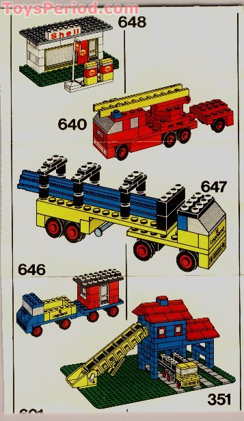 LEGO 642-2 Double Excavator Instructions and Parts List