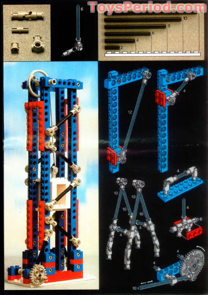 LEGO 950 Fork Lift Instructions and Parts List