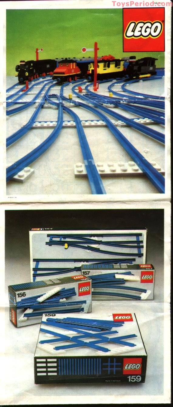 LEGO 156-2 Straight Track Instructions and Parts List