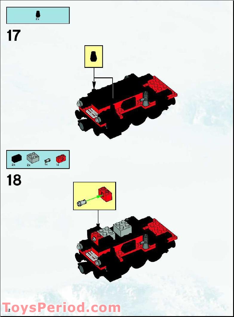 LEGO 10173 Holiday Train Instructions and Parts List