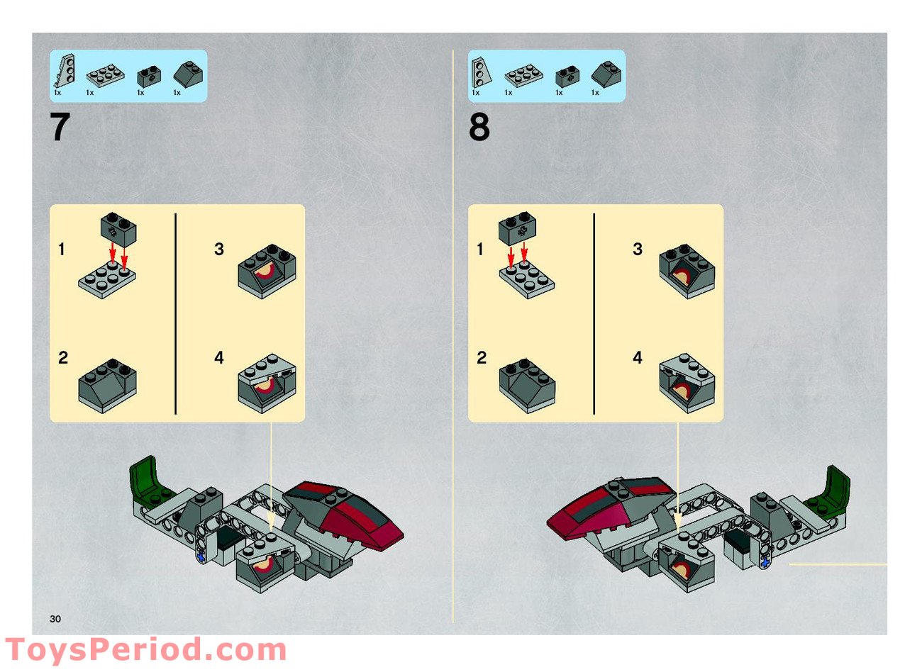 LEGO 10195 Republic Dropship with AT-OT Instructions and Parts List