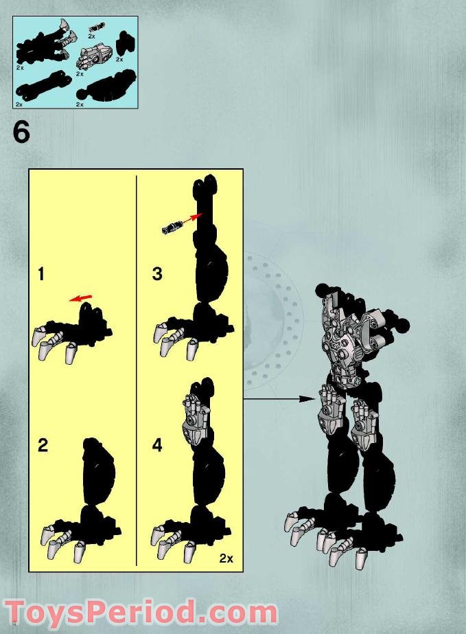 LEGO 10204 Vezon and Kardas Instructions and Parts List