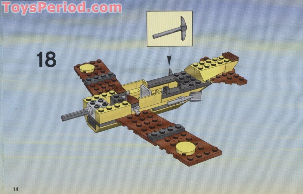 LEGO 4778 Desert Biplane Instructions and Parts List