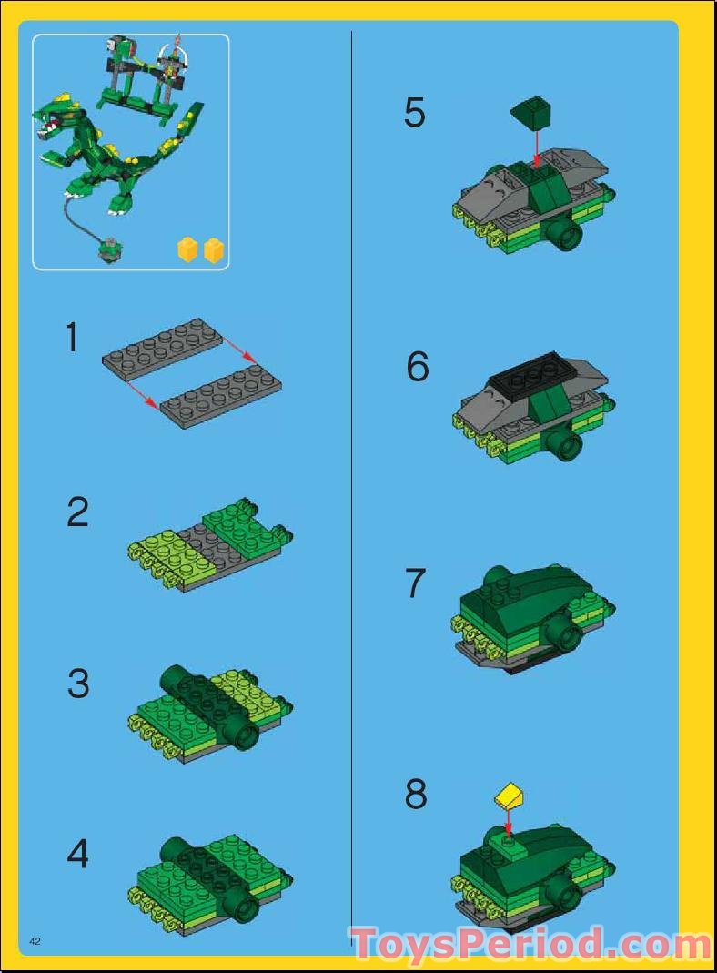 LEGO 4894 Mythical Creatures Instructions and Parts List