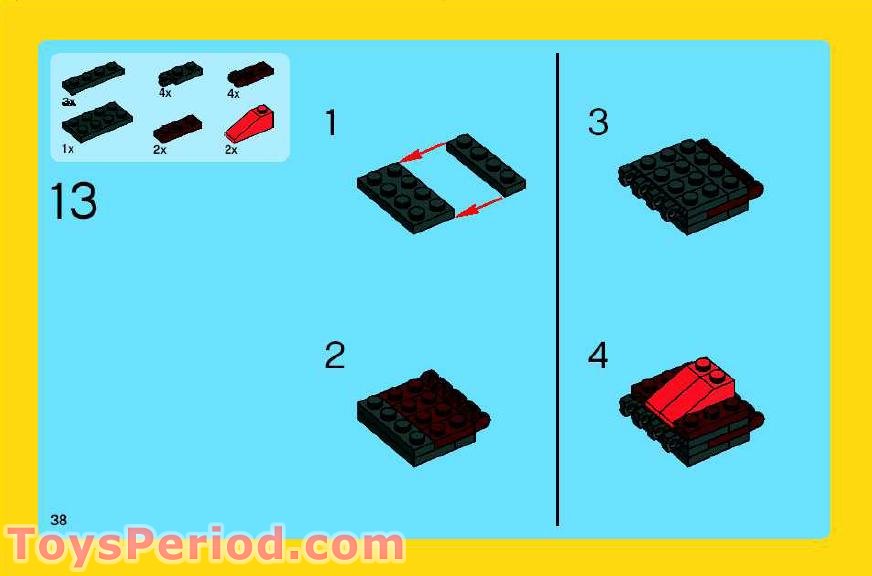 LEGO 4994 Fierce Creatures Instructions and Parts List