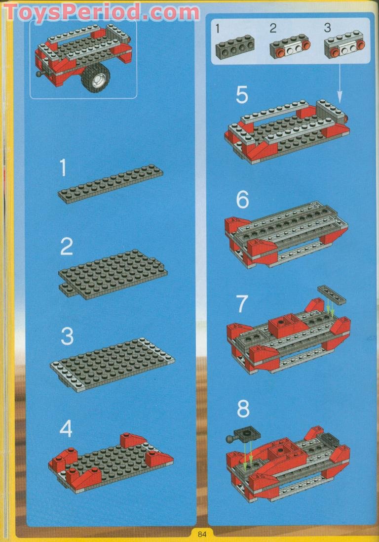 LEGO 4100 Maximum Wheels Instructions and Parts List
