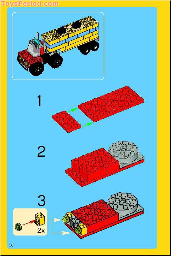 LEGO 5483 Ready, Steady, Build and Race Instructions and Parts List