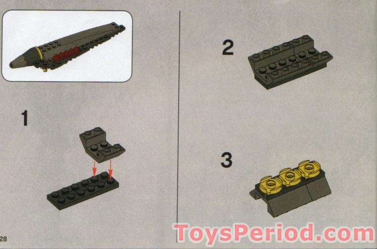 LEGO 7656 General Grievous Starfighter Instructions and Parts List