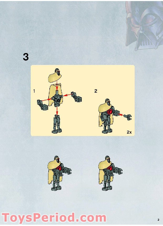 LEGO 7673 Magna Guard Starfighter Instructions and Parts List
