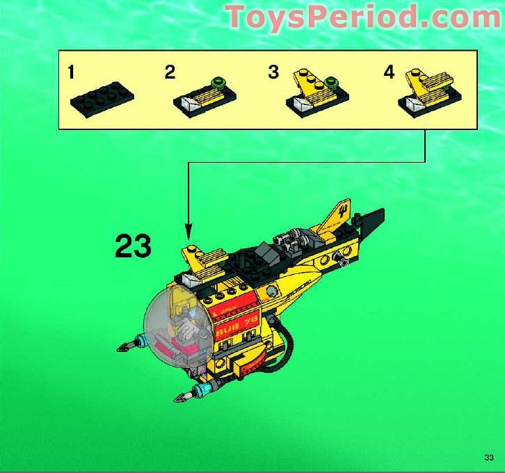 LEGO 7776 The Shipwreck Instructions and Parts List